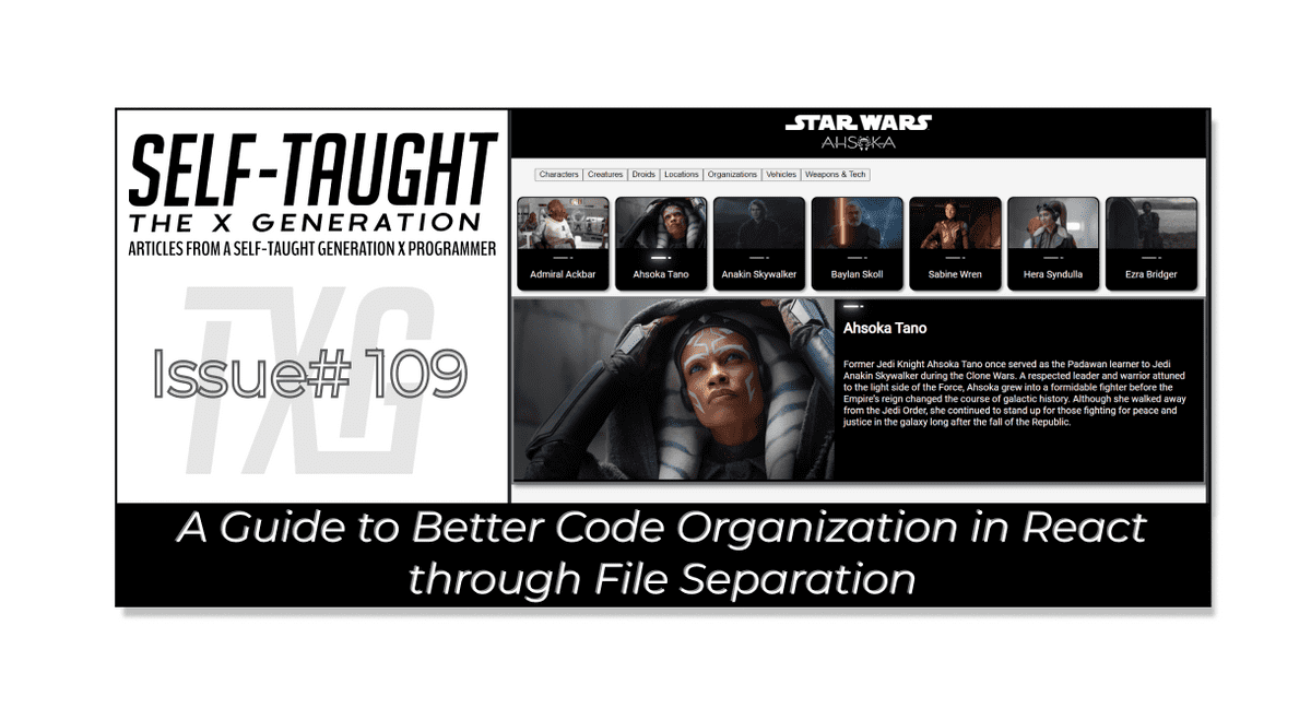 A Guide to Better Code Organization in React through File Separation