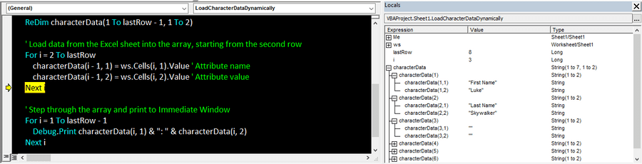 Simplifying VBA Debugging: Real-Time Insights with Immediate and Locals Windows