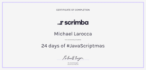 Scrimba: JavaScriptmas 2020
