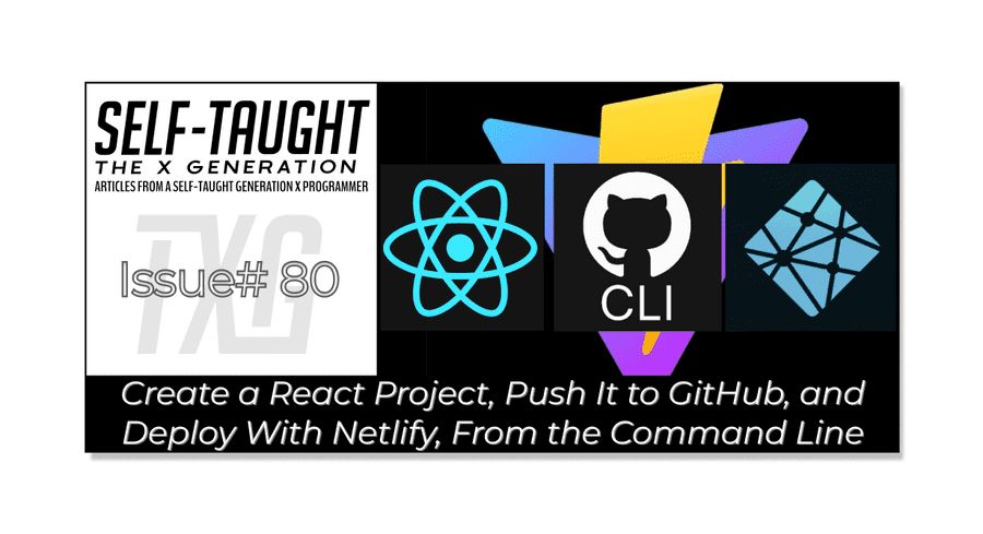 Create A React Project Push It To Github And Deploy With Netlify From The Command Line