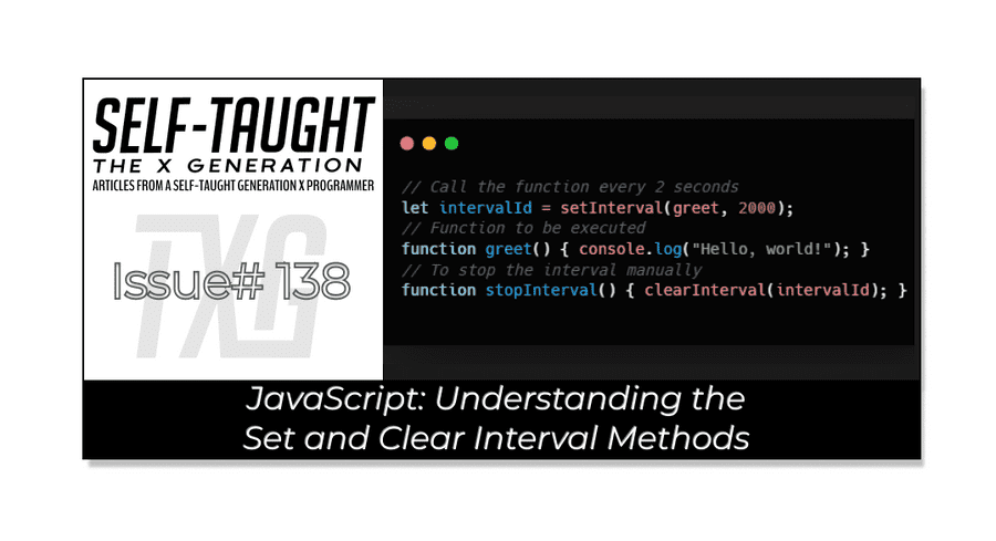 JavaScript: Understanding the Set and Clear Interval Methods