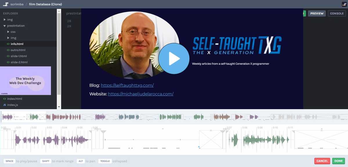 How to create Scrimba screencasts and turn them into a Scrimba course